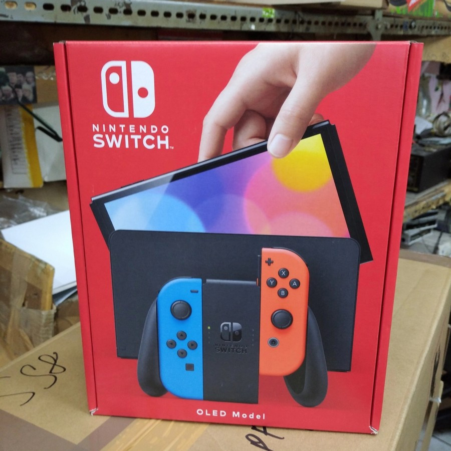 Jual Console Nitendo Switch OLED Neon Red Blue Original | Shopee Indonesia