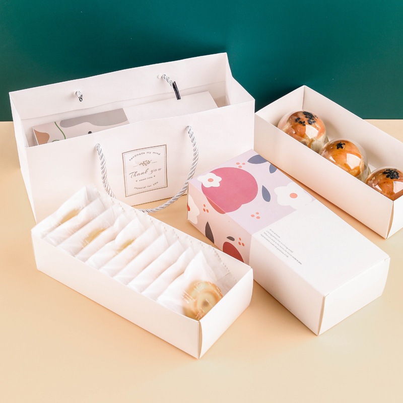 Jual Satuan - Box kue mooncake nastar cookies motif Morandi Bunga ...