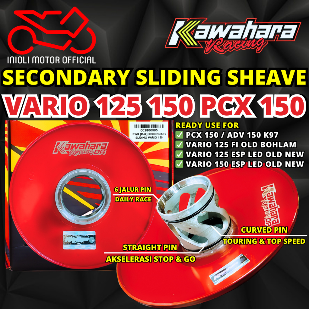 Jual SECONDARY SLIDING SHEAVE KAWAHARA ADV PCX VARIO 125 150 LOKAL FI ...