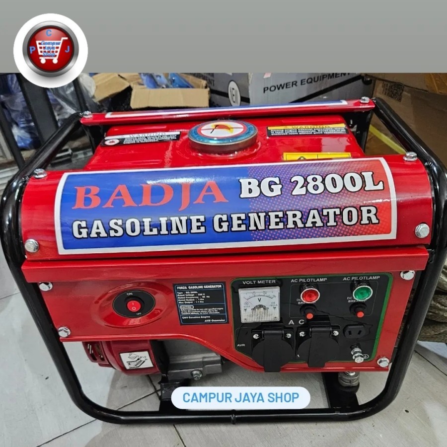 Jual Mesin Generator Badja BG2800L Genset Bensin 1000 Watt | Shopee ...