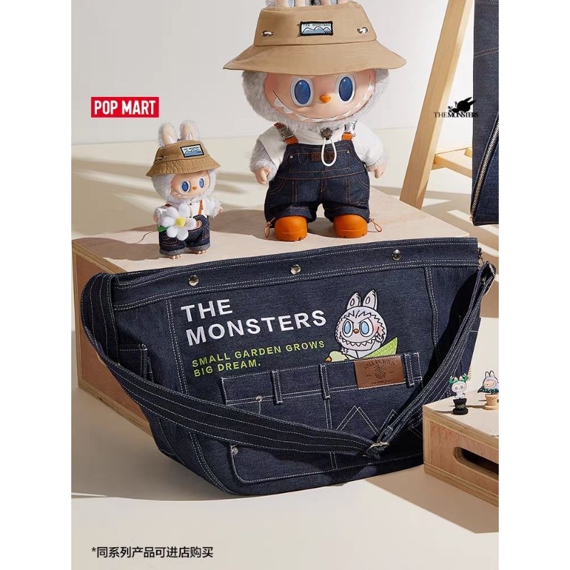 Jual POPMART Ori Labubu THE MONSTERS FALL IN WILD denim shoulder bag ...