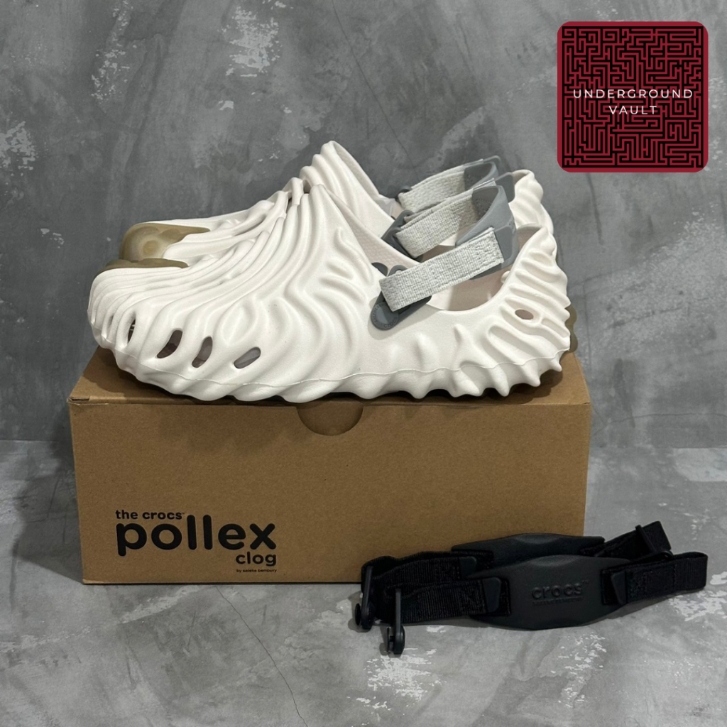 Jual Crocs Pollex Clog Salehe Bembury Classic Clog Spackle Almost White ...