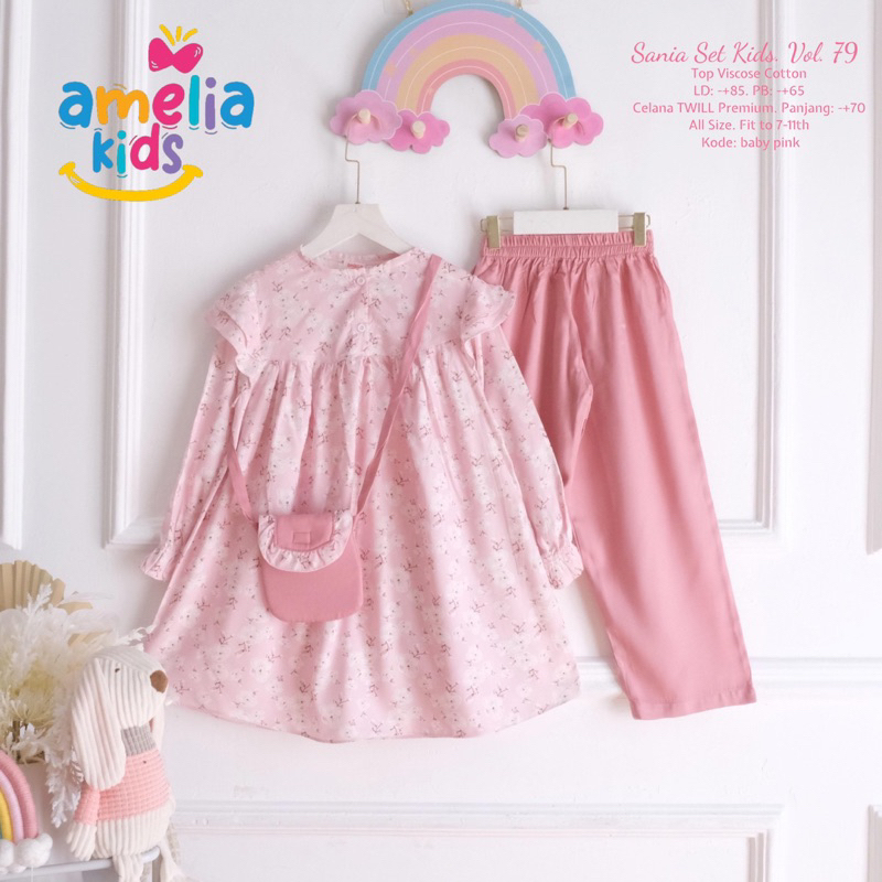 Jual SANIA SET KIDS VOL.11 FREE TAS ORIGINAL BY AMELIA SETELAN BAJU ...