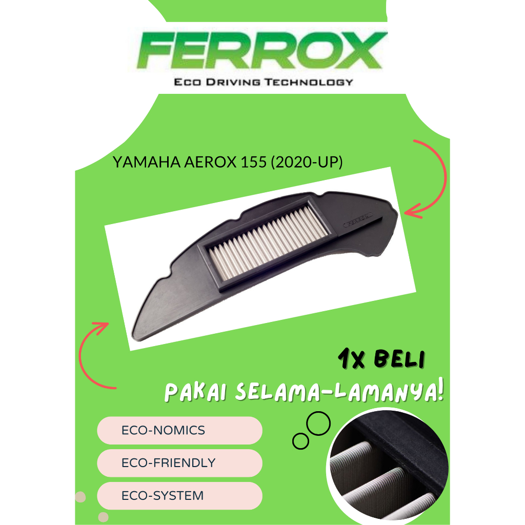 Jual FERROX Filter Udara Yamaha Aerox 155 (2020-UP) - ferrox filter ...