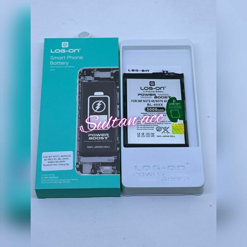Jual BATERAI LOG ON INFINIX NOTE 40 X6853 / X6852 - NOTE 40 PRO 5G ...