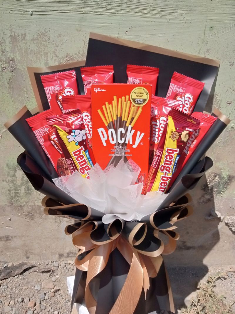 Jual BUCKET POCKY / BUKET POCKY / BUCKET SNACK WISUDA / BUKET COKLAT ...