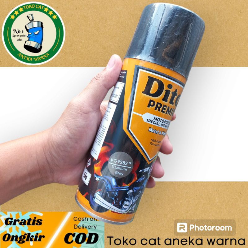 Jual DITON PREMIUM TITANIUM GREY VG 9282 400ml PILOX PILOK CAT SEMPROT ...