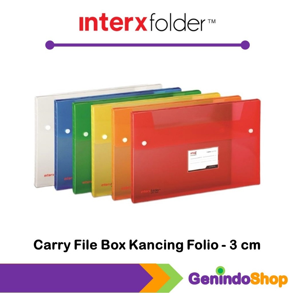 Jual InterX folder Carry File 3 cm Map Plastik CFX 130F | Shopee Indonesia