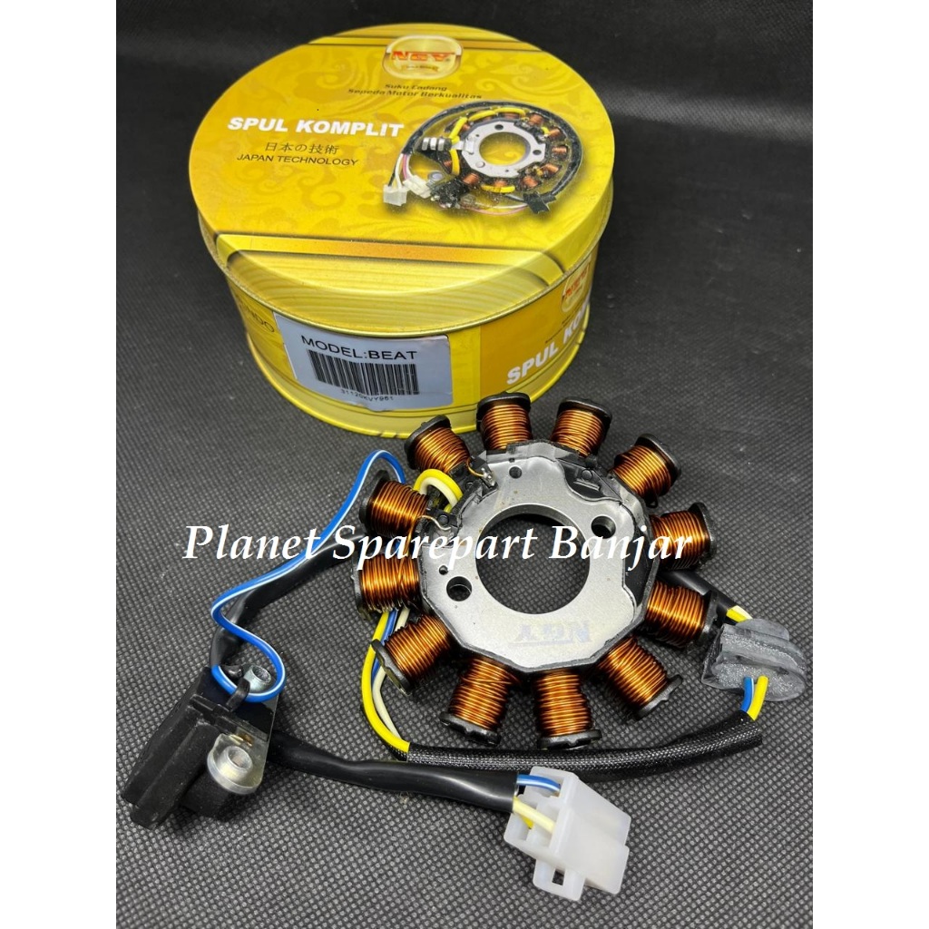 Jual Spull Spoll Spul Assy Stator Honda Beat Karbu / Scoopy Karbu / Spacy Karbu NGY Gold ...