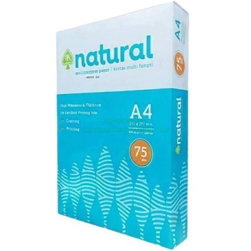 Jual KERTAS HVS | PRINT | FOTOCOPY NATURAL A4 70 GRAM (1RIM) | Shopee Indonesia