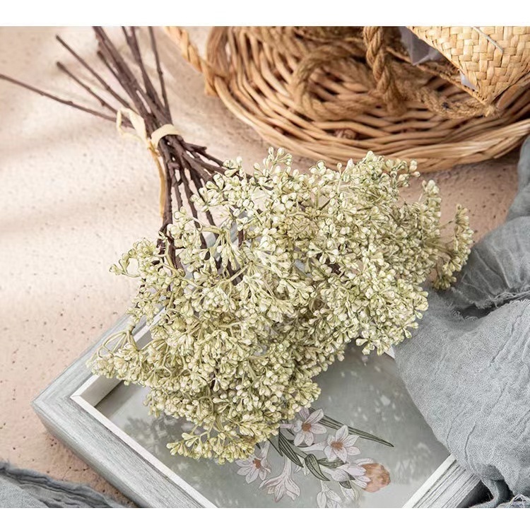 Jual Bunga Springkle Palsu Hias Daun Artificial 1 Tangkai / Daun ...