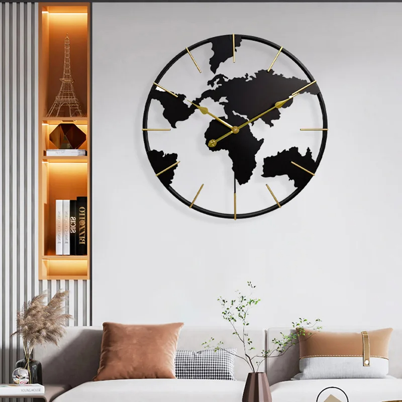 Jual JAM DINDING PETA DUNIA GLOBE BLACK ASTHETIC | Shopee Indonesia