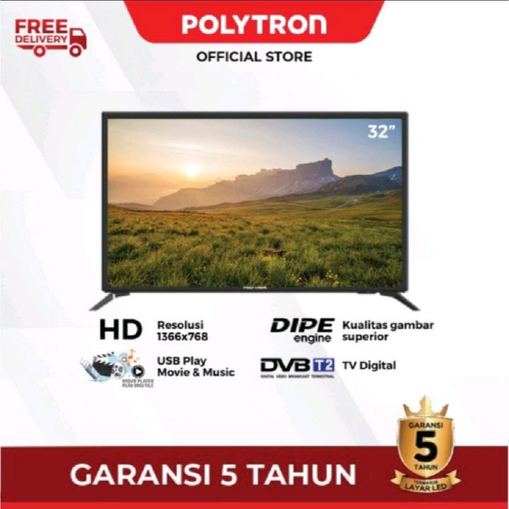 Jual Polytron LED Digital TV 32 Inch PLD-32V1853 / PLD32V1853 - Garansi Resmi | Shopee Indonesia