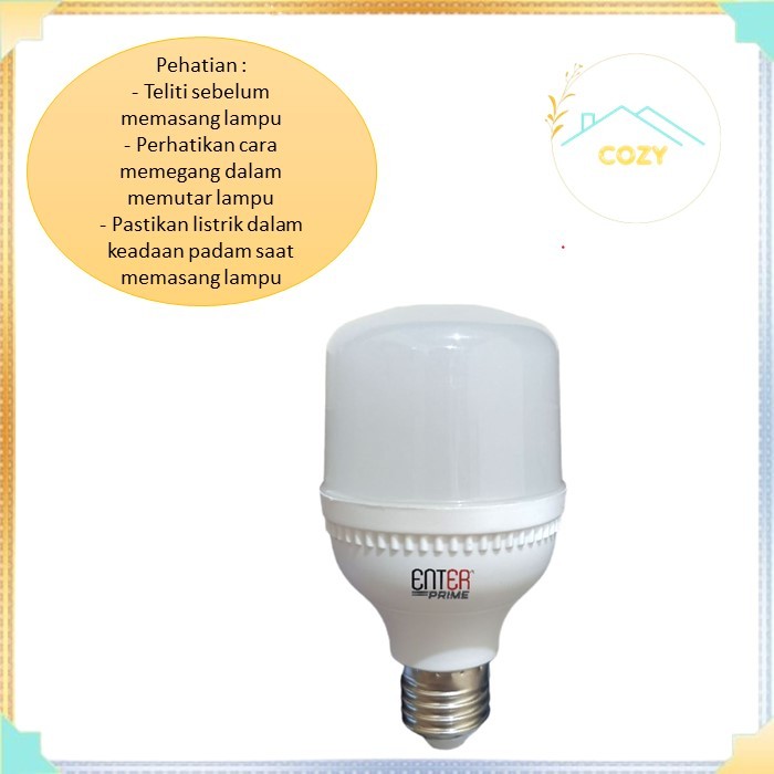 Jual LAMPU LED 10 WATT ENTER CAHAYA PUTIH | Shopee Indonesia