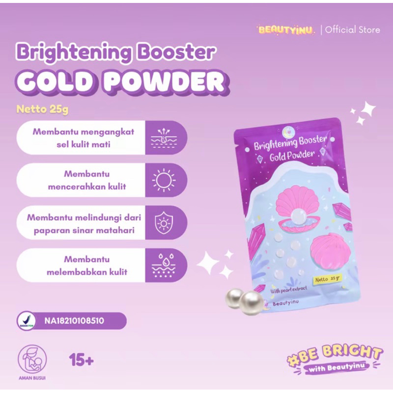 Jual BRIGHTENING BOOSTER GOLD POWDER BEAUTYNU (Serbuk pemutih) | Shopee ...