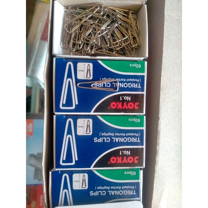 Jual PaperClip joyco no.1/paperclip sedang/penjepit kertas | Shopee ...