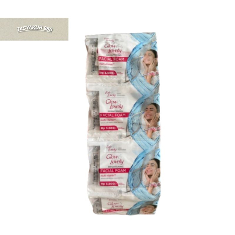 Jual Facial Foam Fair & Lovely Glow Lovely (Sachet isi 12 Sachet ...
