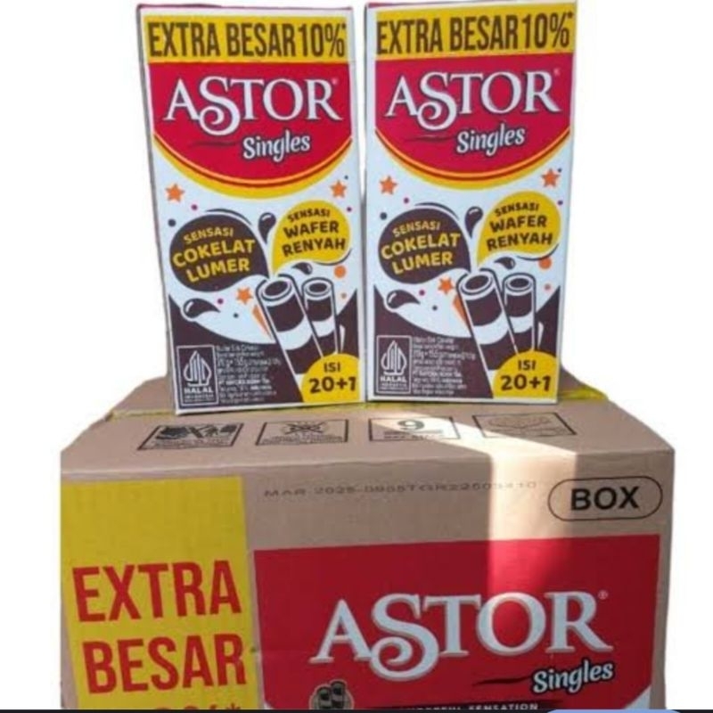 Jual Astor Singles Wafer Stick Box 20+1pcs | Shopee Indonesia