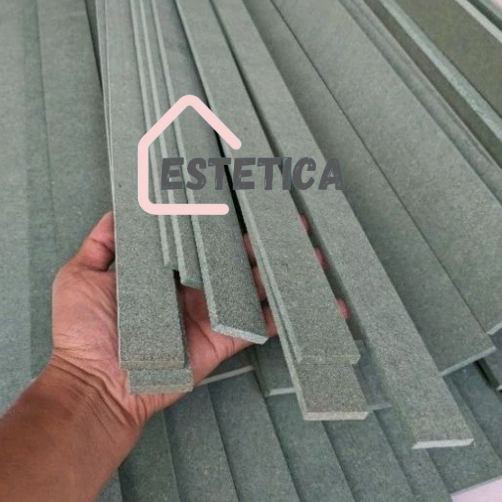 Jual HMR Wall Batten Hijau 3MM List Moulding Dinding Estetik Dekorasi ...