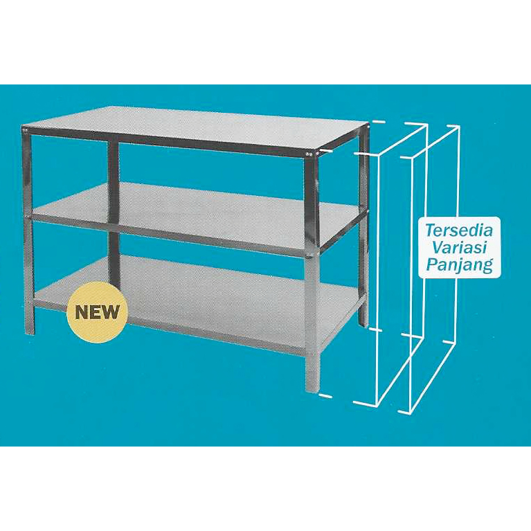 Jual Meja Dapur 2 Susun Stainless Steel Metalco Kitchen Table MMT3 ...