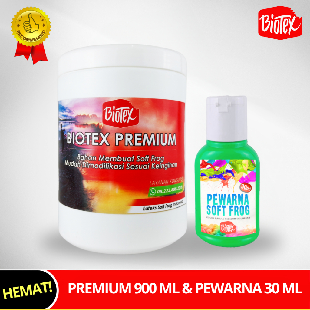 Jual Paket Hemat Bundling Biotex Premium 900 ml + Pewarna 30 ml (Bebas ...