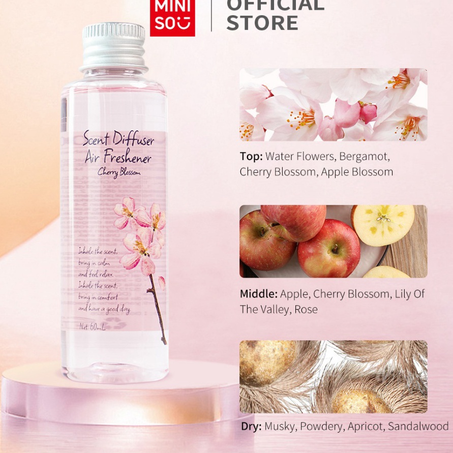 Jual FG2 MINISO Pengharum Ruangan Refill Reed Diffuser Parfum Ruangan ...