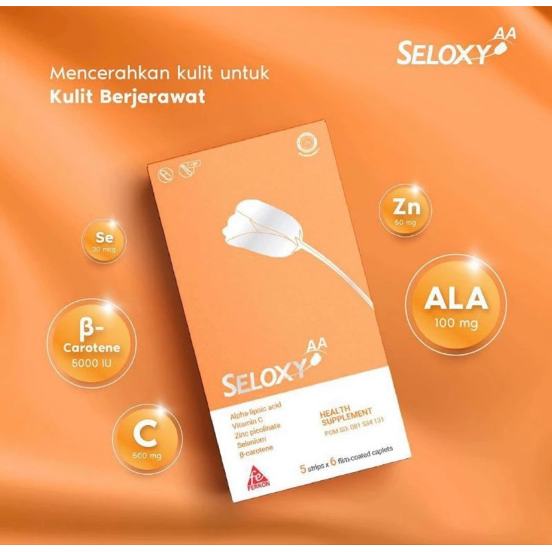 Jual SELOXY AA PER BOX 30 TABLET - Suplemen Kesehatan Kulit | Shopee ...