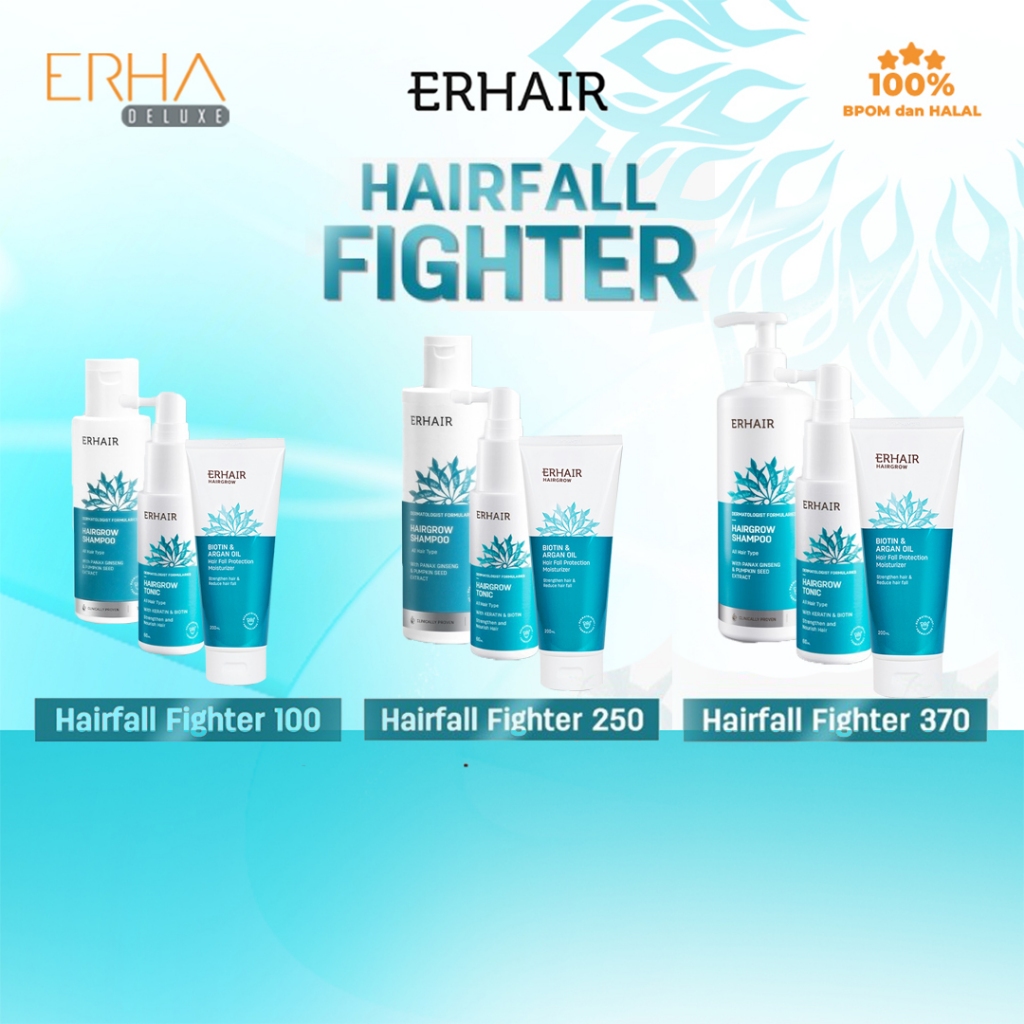 Jual ERHA ERHAIR Hairgrow Hairfall Fighter, Bundle Rambut Rontok No#1 ...