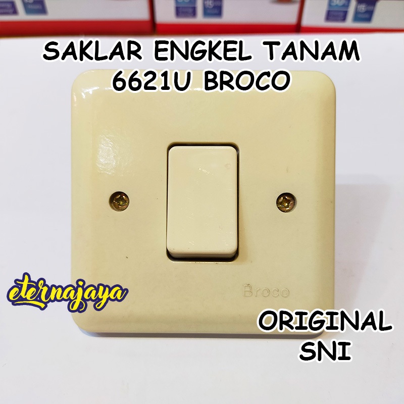 Jual BROCO Saklar Engkel Inbow Tanam IB 6621U | Shopee Indonesia