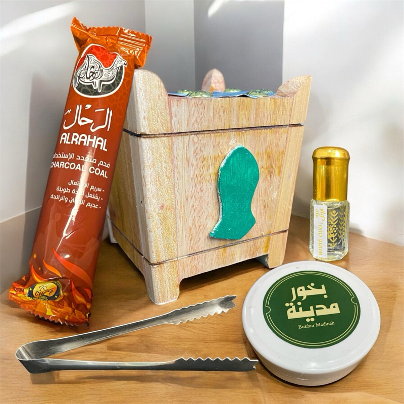 Jual Paket Lengkap Bukhur 5 in 1 (Perapen kayu) terompah , Bukhur ...