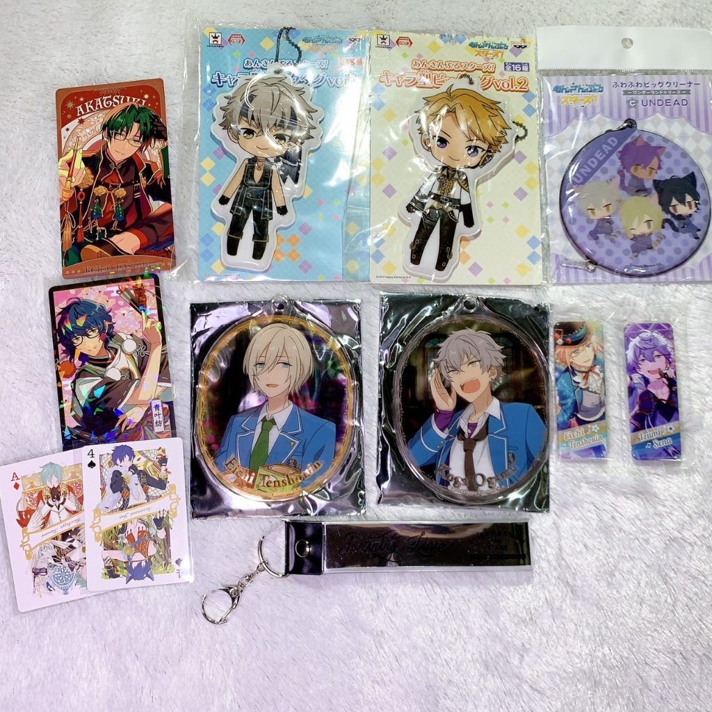 Jual Ensemble Stars Keychains PVC Chara Gata Straps Hanafuda Arcana ...