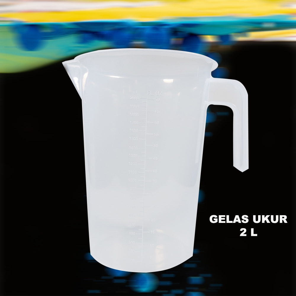 Jual Gelas ukur 2L 2liter 2000ML gelas takar takaran plastik measuring ...