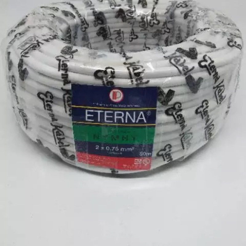Jual Kabel listrik Serabut NYMHY 2x0.75 50M Eterna | Shopee Indonesia