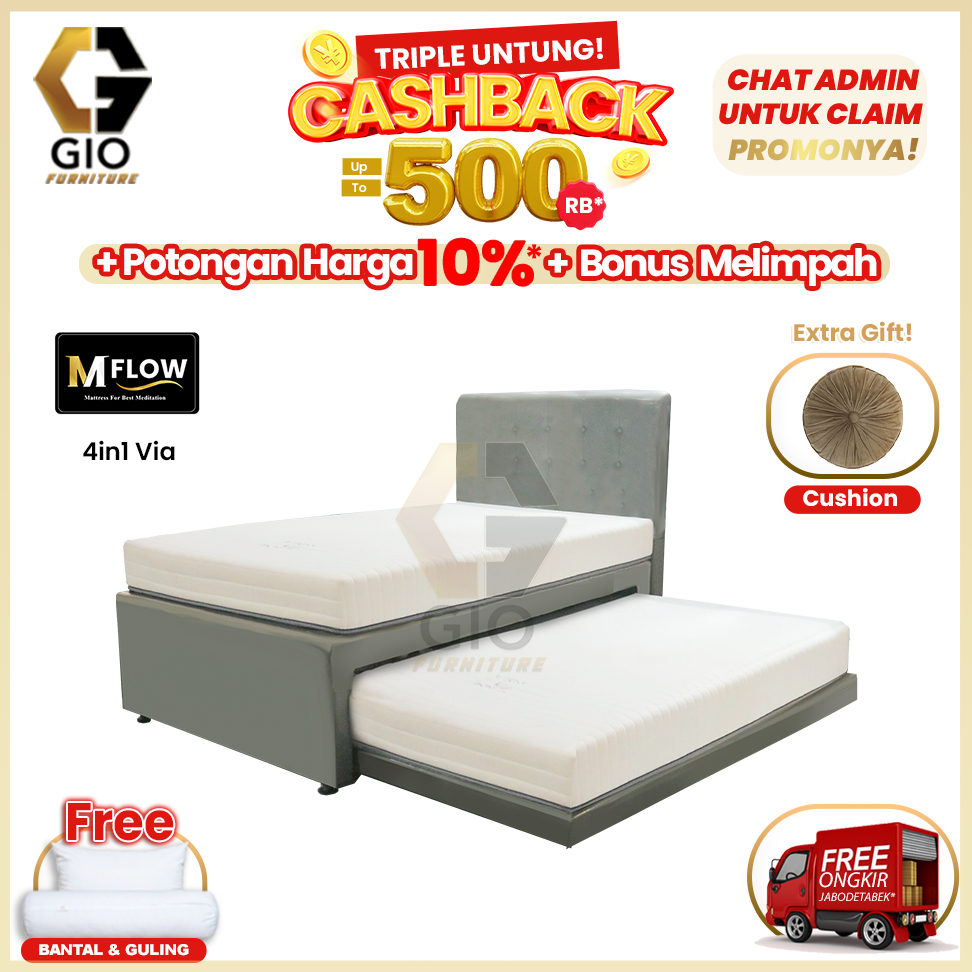 Jual 4in1 Via Mflow Springbed / Kasur Sorong Anak Tanpa Per / Kasur ...