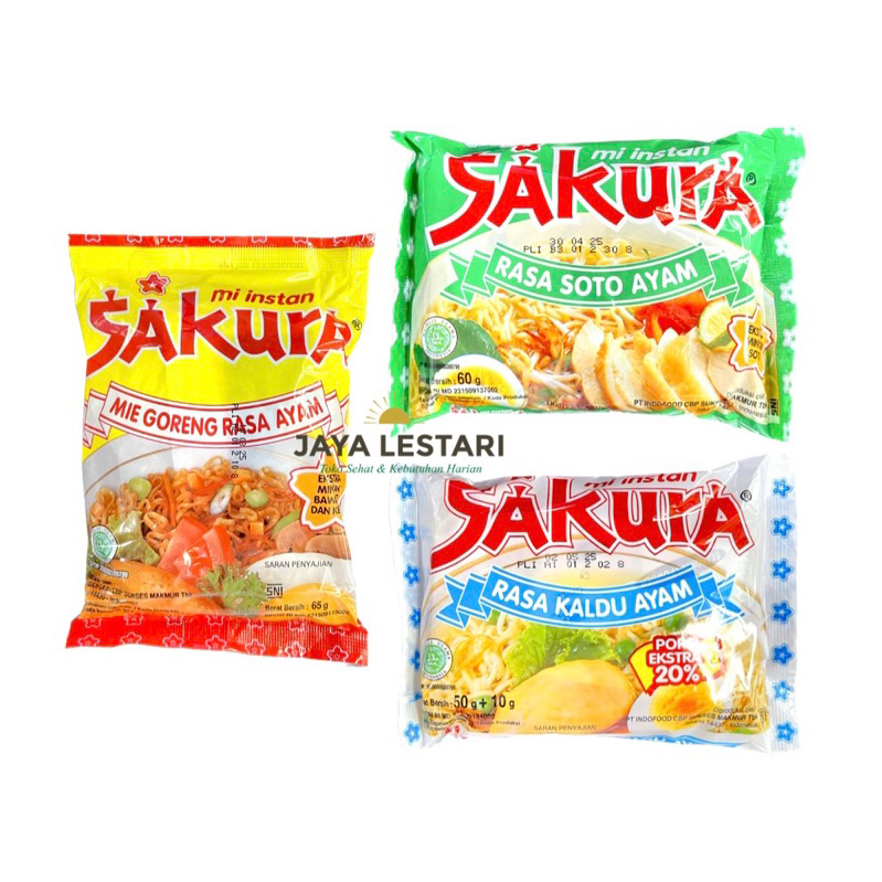 Jual Mi Instant Sakura (4 Varian Rasa) (+-60g) | Shopee Indonesia