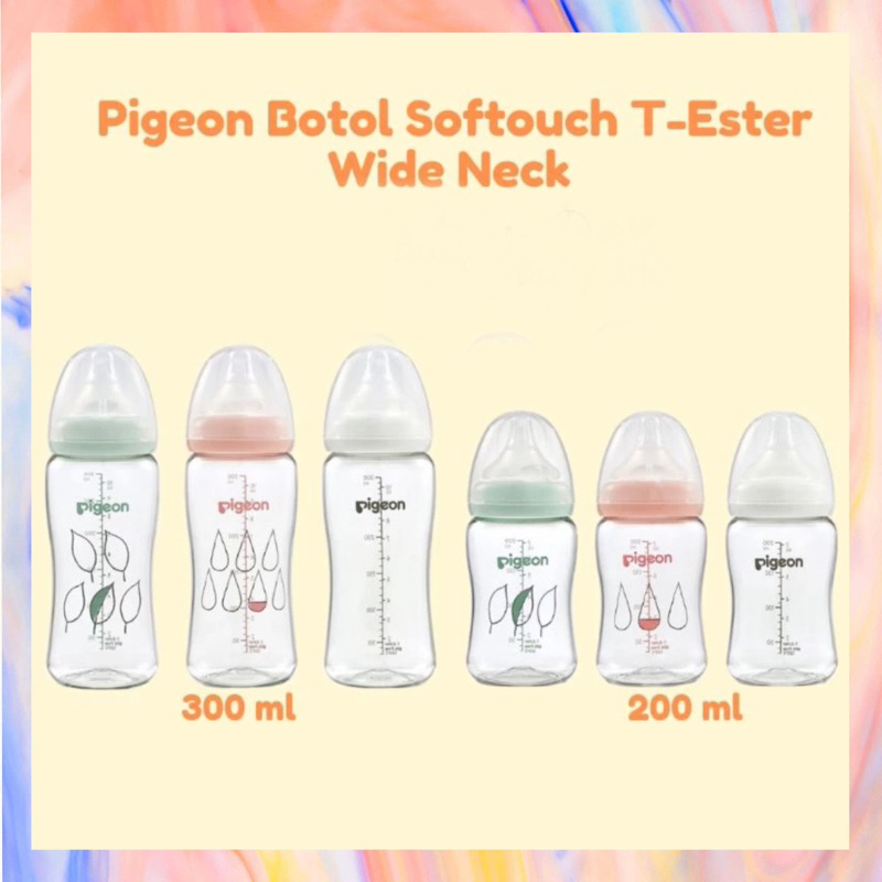 Jual Pigeon T-ester Botol susu Wide neck 200ml 300ml | Shopee Indonesia