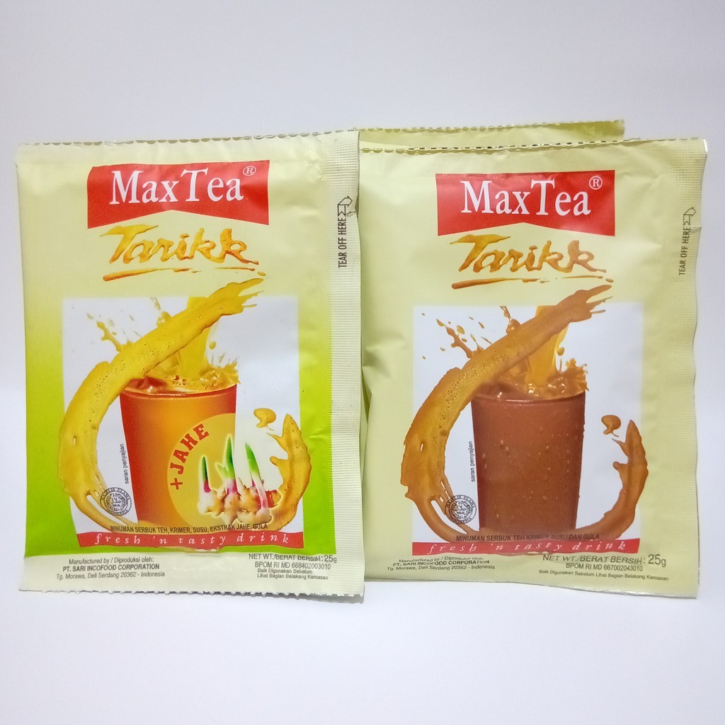 Jual Max Tea Teh Tarik Original / Teh Tarik Jahe Sachet | Shopee Indonesia