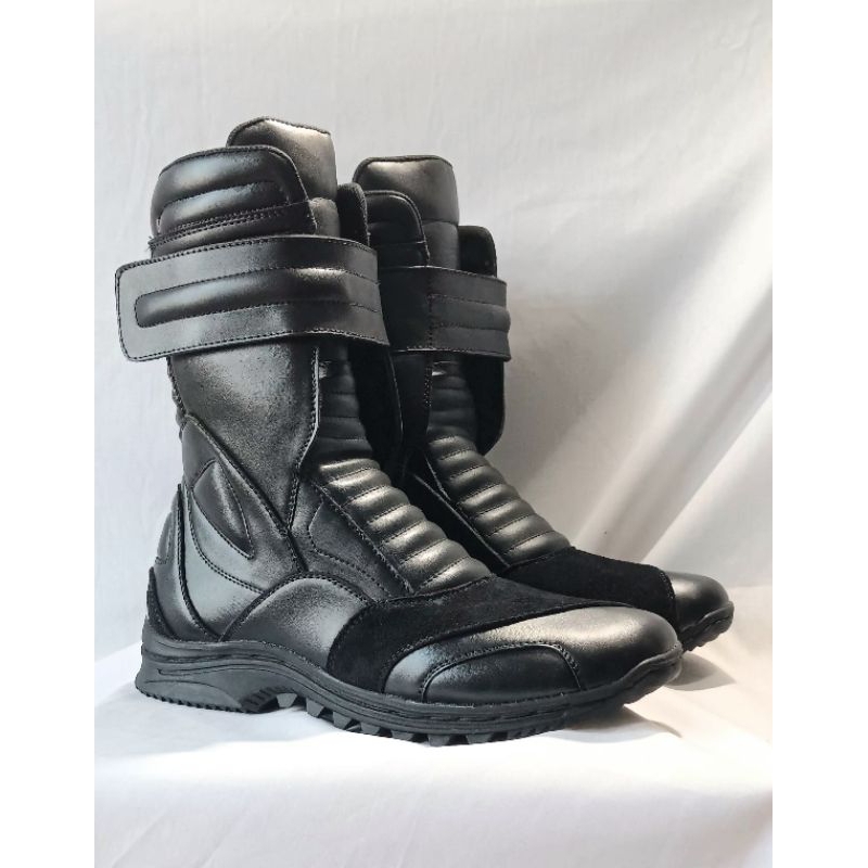 Jual Sepatu Boots Motor Reckon SP Touring adventure Harian Pria Hitam ...