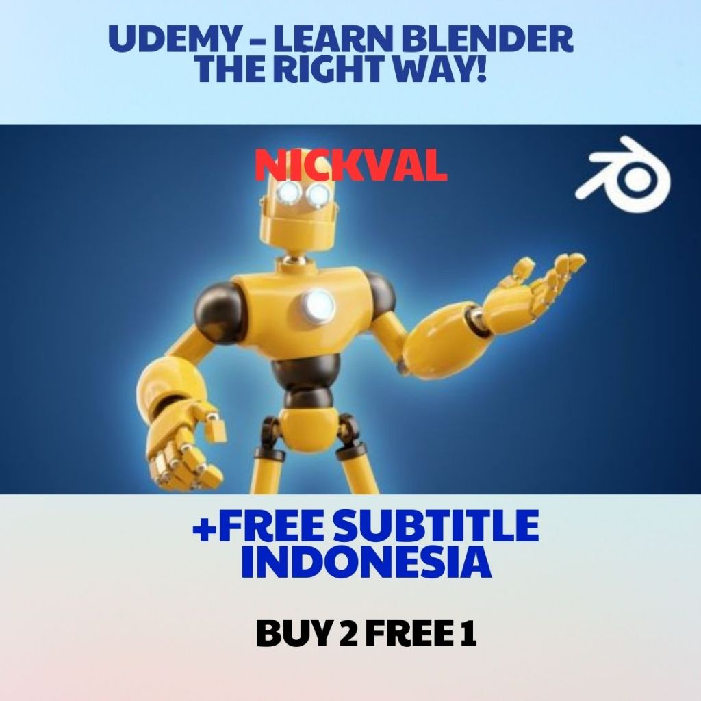 Jual Udemy – Learn Blender The Right Way! | Shopee Indonesia