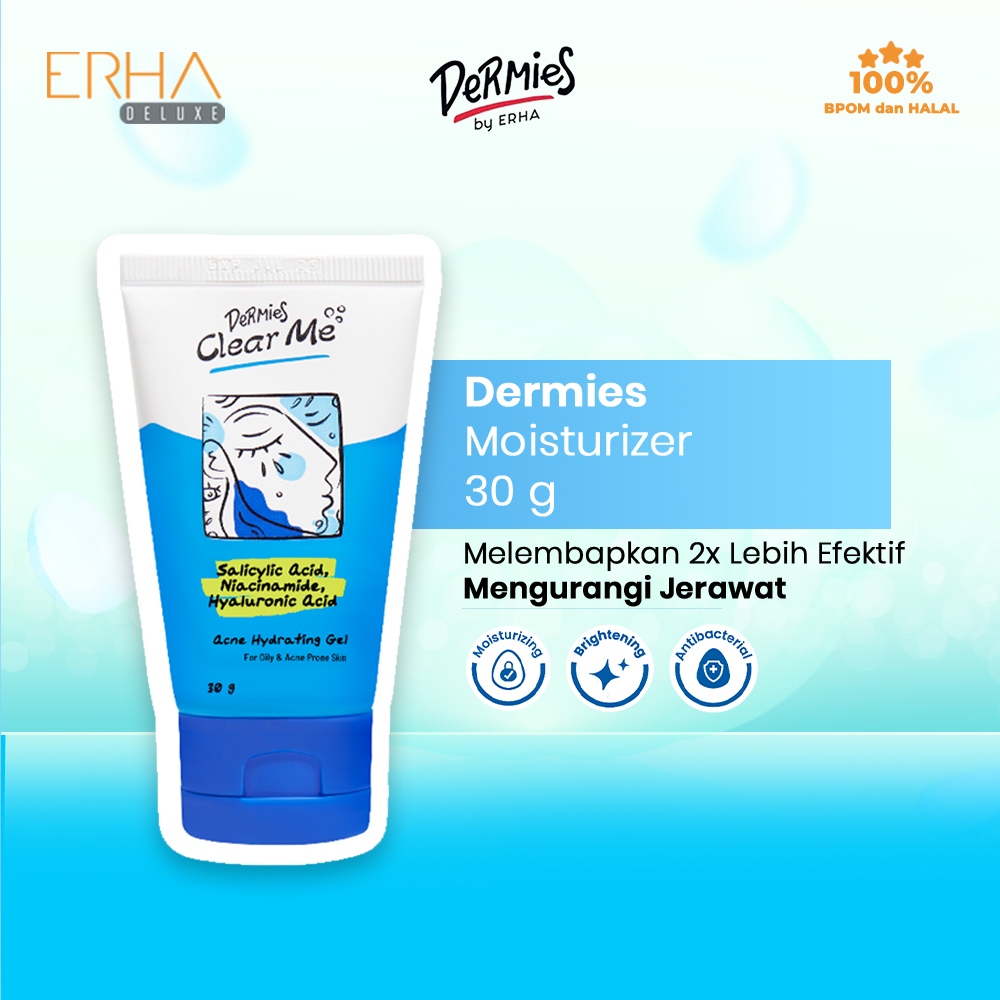 Jual Dermies Clear Me Acne Hydrating Gel for Oily & Acne Prone Skin 30g ...