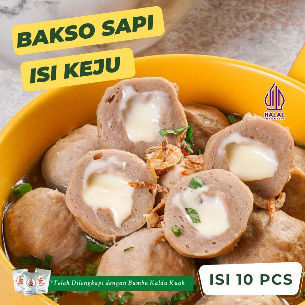 Jual Bakso Sapi Baso Sapi ISI KEJU Premium Homemade | Shopee Indonesia