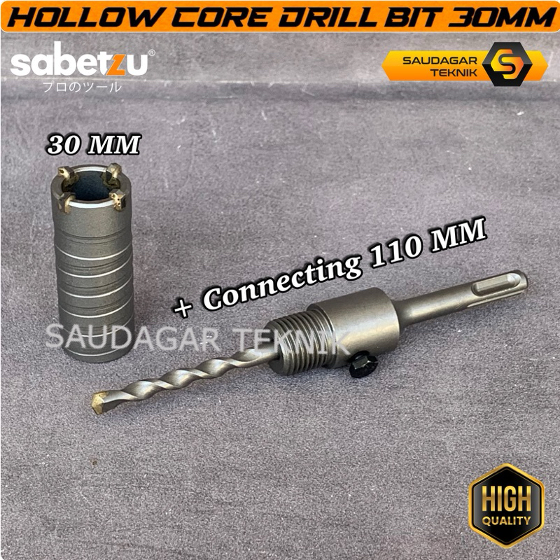 Jual Mata Bor Hole Saw Beton Bobok Tembok SDS PLUS 30MM Sabetzu Holesaw ...