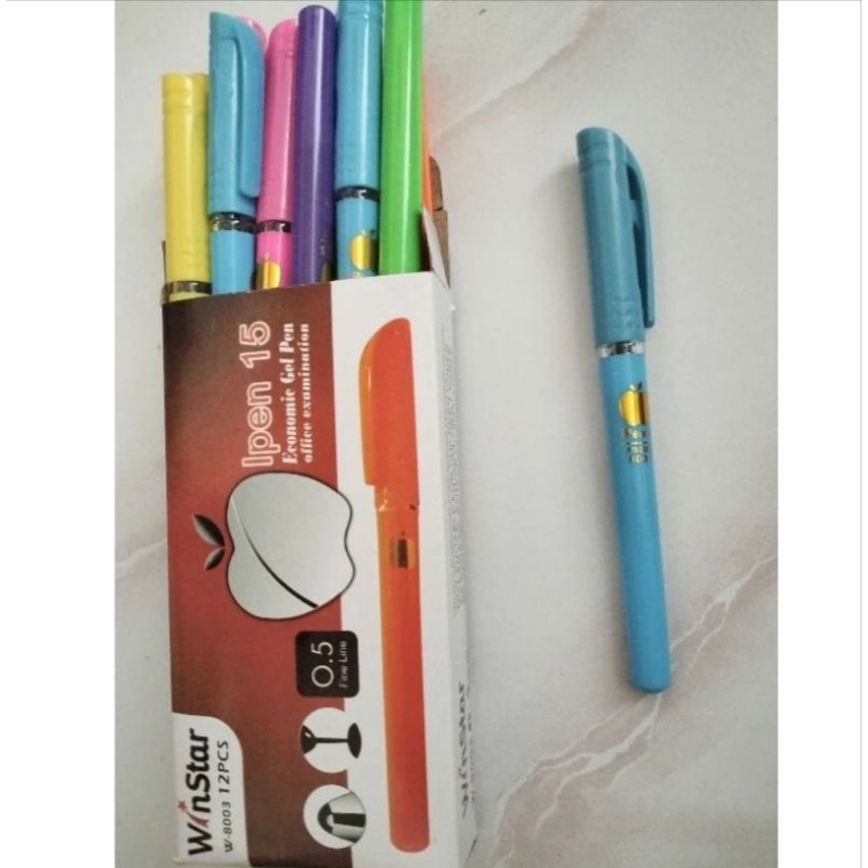 Jual Pulpen / Ballpoint Gel Apple / 12 Pcs Ballpoint I Pen 15 ...