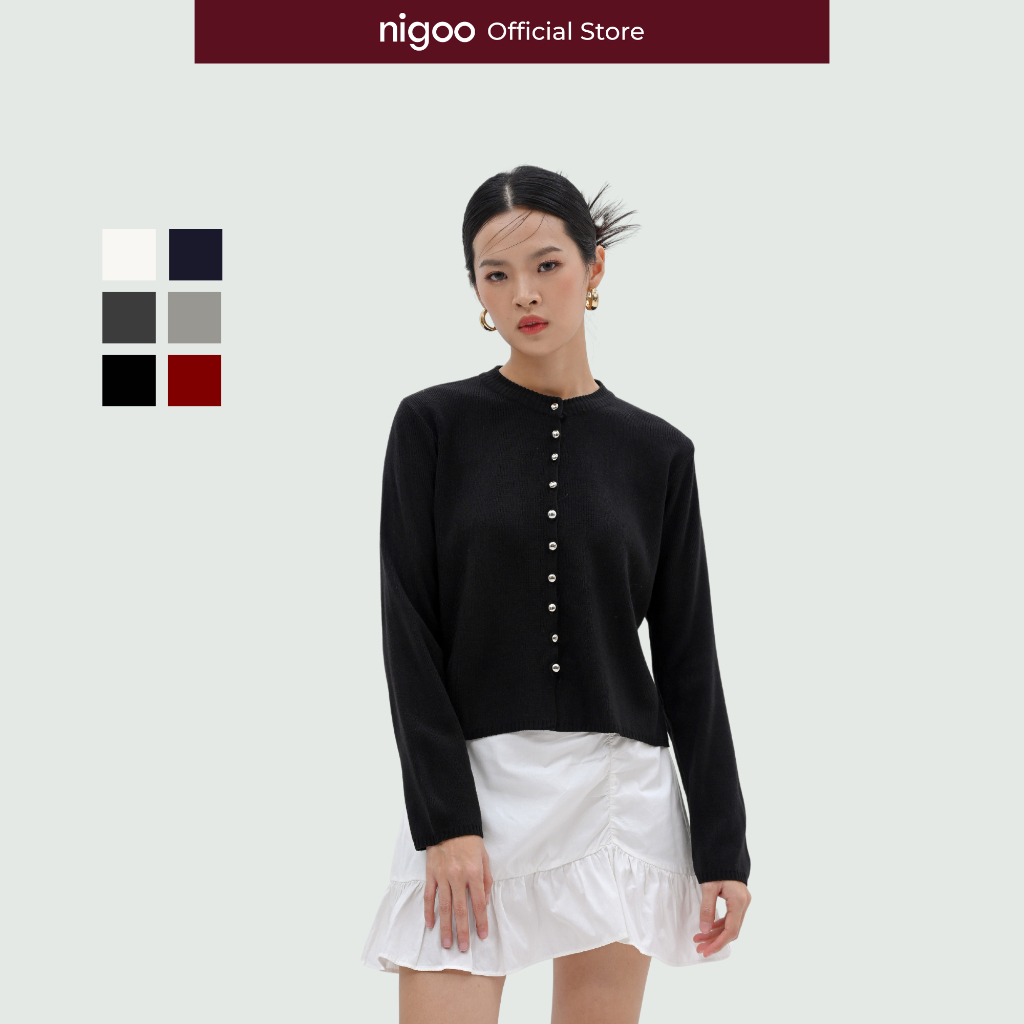 Jual NIGOO Olive Cardigan Knitwear Wanita | Shopee Indonesia