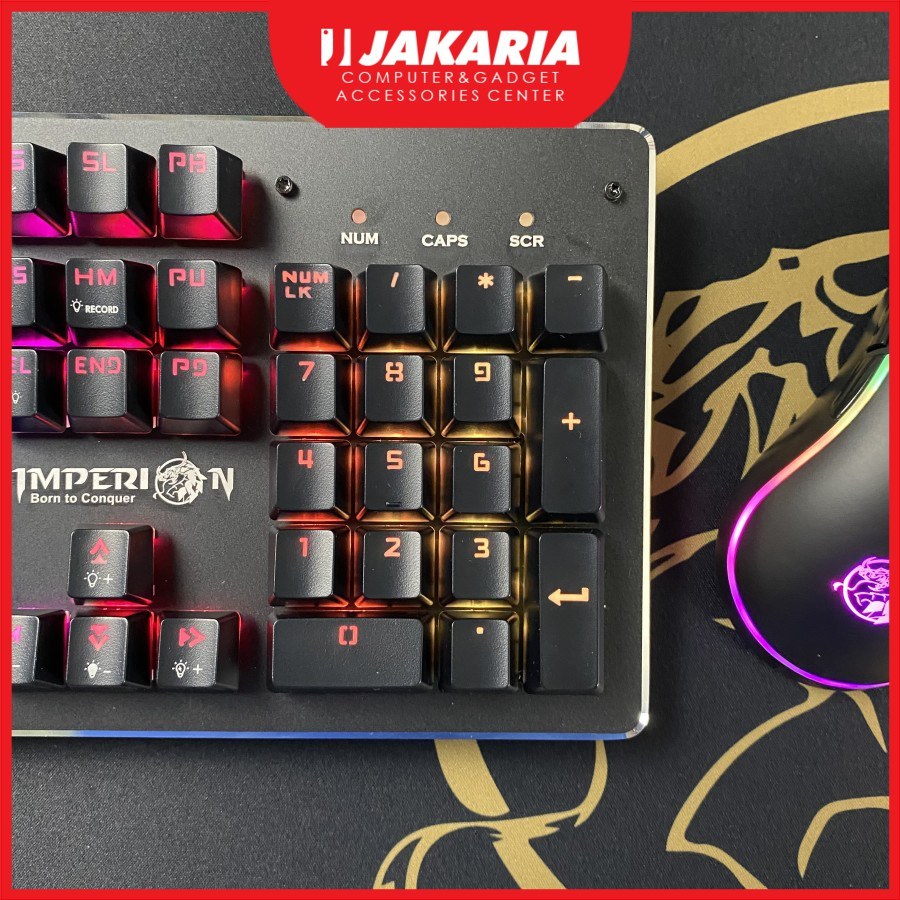 Jual Imperion Gaming Keyboard Mech 10 - Mechanical RGB Hitam JunDW ...