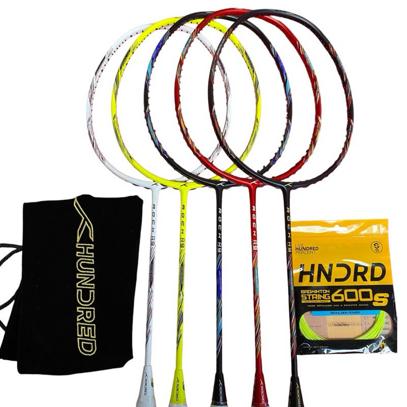 Jual RAKET BADMINTON HNDRD ROCK R9 ORIGINAL 32LBS | Shopee Indonesia