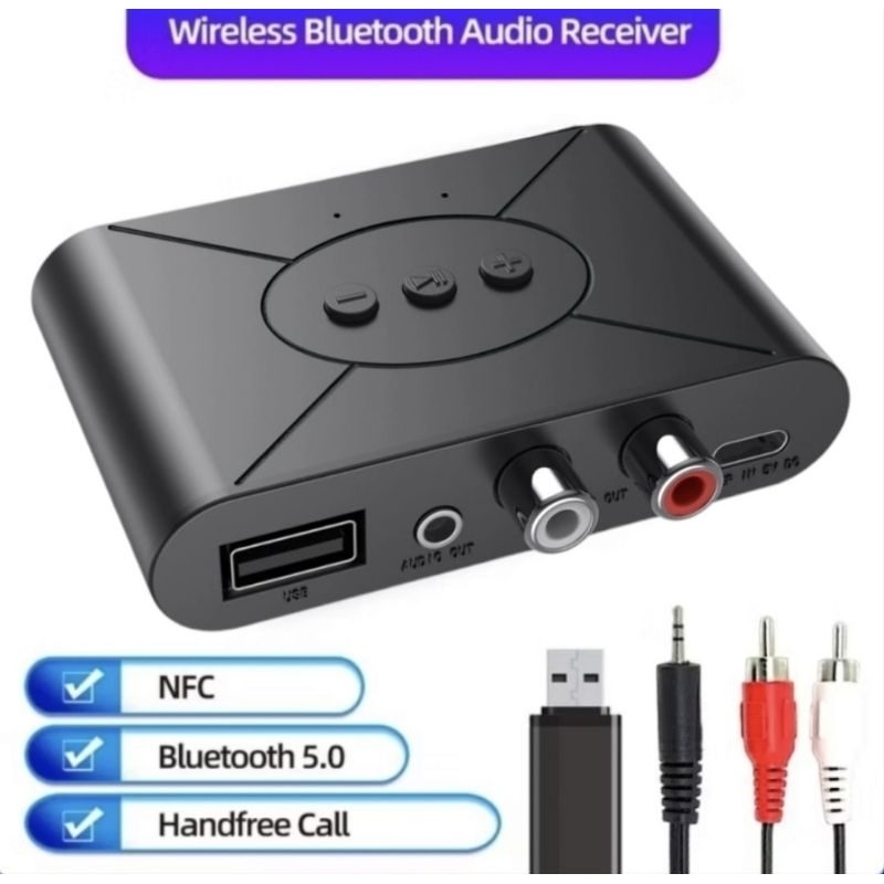Jual eRKa Audio Bluetooth 5.2 Receiver Adapter 3.5mm - BLS-B21 YQ-87BT ...