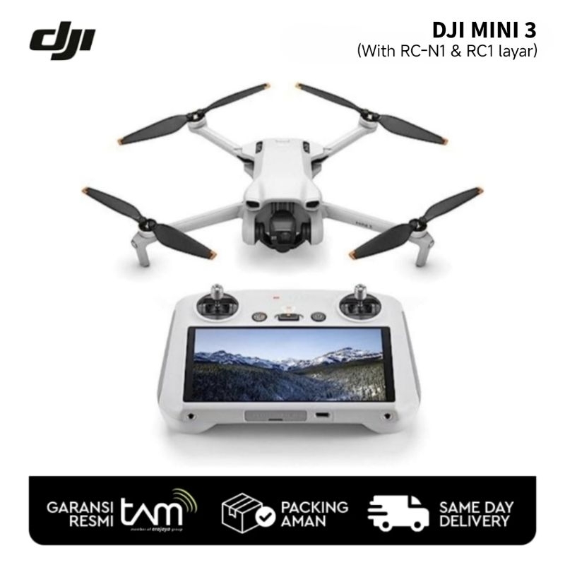 Jual [ NEW ORIGINAL ] DJI MINI 3 RC N1, DJI MINI 3 RC 4K HDR VIDEO ...