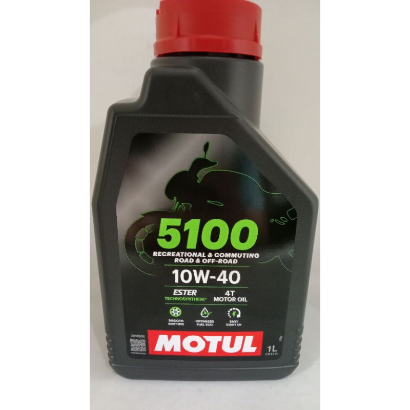 Jual OLI MOTUL 5100 4T MESIN MOTUL 1 LTR SAE 10W 40 ESTER ASLI DIJAMIN 100% | Shopee Indonesia
