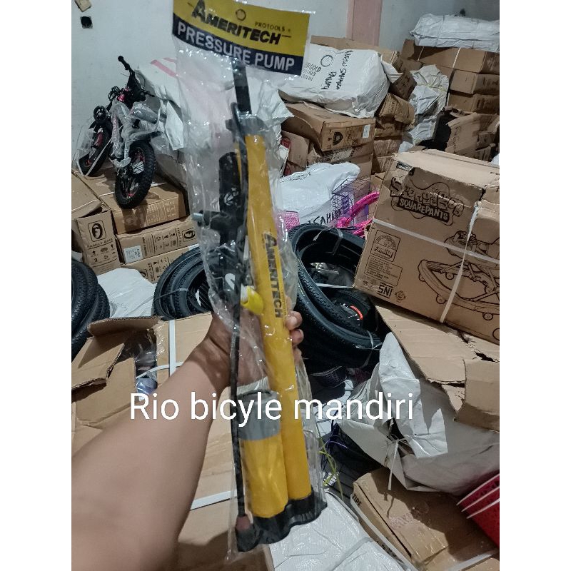 Jual Pompa angin tabung sepeda dan motor (Ameritech) | Shopee Indonesia
